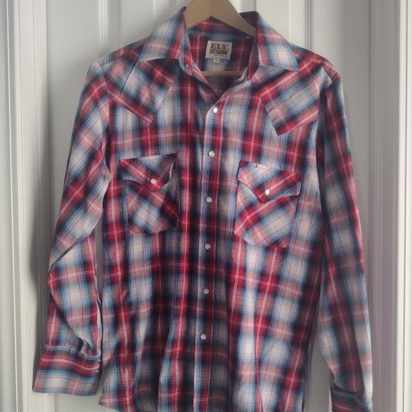 Ely Cattleman | Shirts | Mens Ely Cattleman Size M Button Down Shirt ...